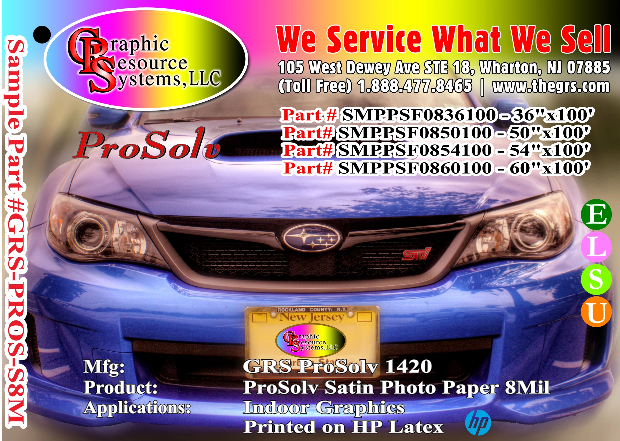 ProSolv Satin Photo Pap 8 ml - Graphic Resource Systems LLC