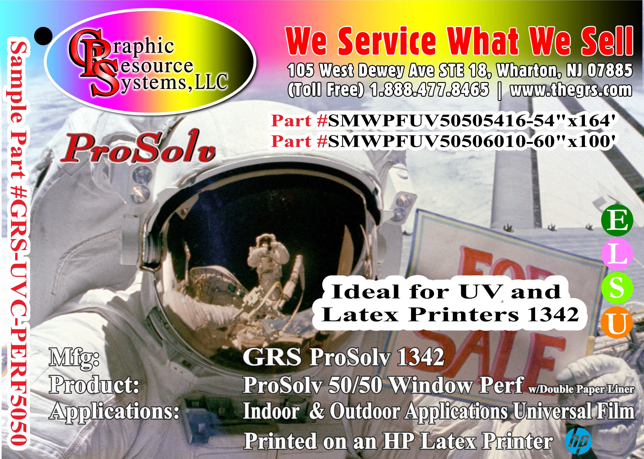 ProSolv Universal Window Per 50-50 - Graphic Resource Systems LLC