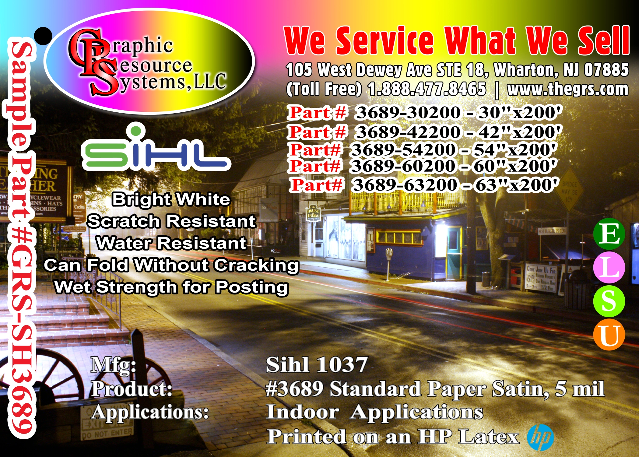 Trisolv Paper WhiteBack Sat 6ml - Graphic Resource Systems LLC